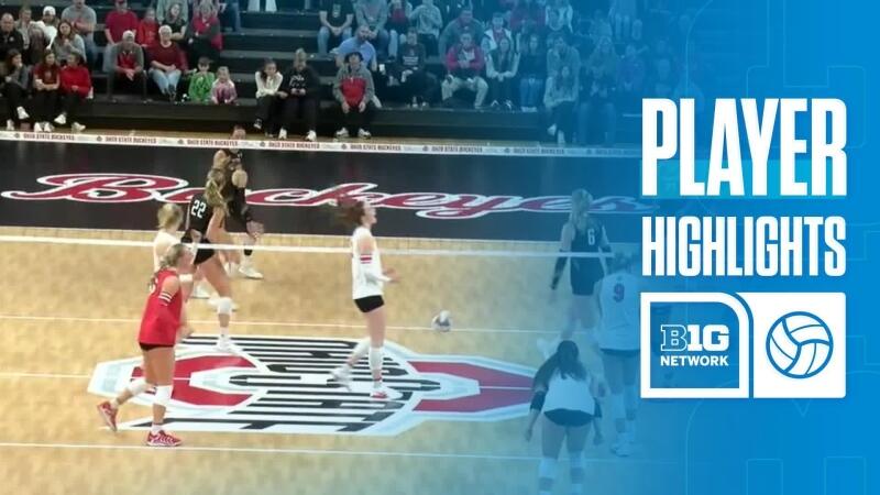 Hannah Jones Highlights vs. Northwestern | Ohio State Volleyball | 11 ...