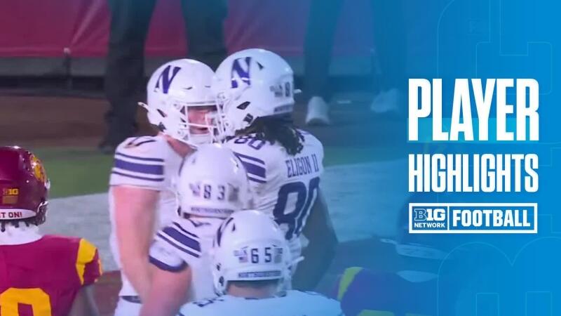 Preston Stone Highlights vs. USC | Northwestern Football | 11/07/2025