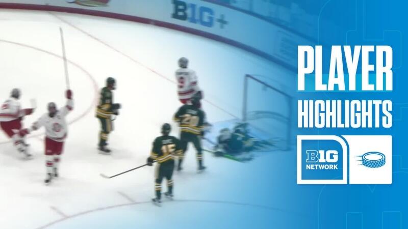 Felix Caron Highlights vs. Northern Mich. | Ohio State Hockey | 10/10/2025