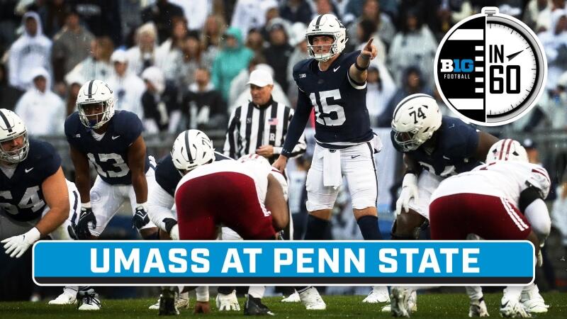 UMass at Penn State | Oct. 14, 2023 | B1G Football in 60
