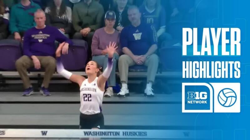 Allison Jacobs Highlights vs. Washington | Michigan Volleyball | 11/20/2025