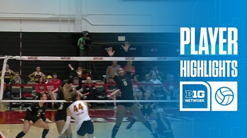 Sam Csire Highlights vs. Purdue | Maryland Volleyball | 11/01/2024