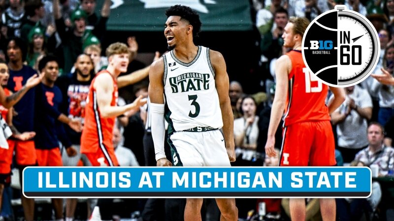 Illinois at Michigan State | Jan. 20, 2025 | B1G Basketball in 60
