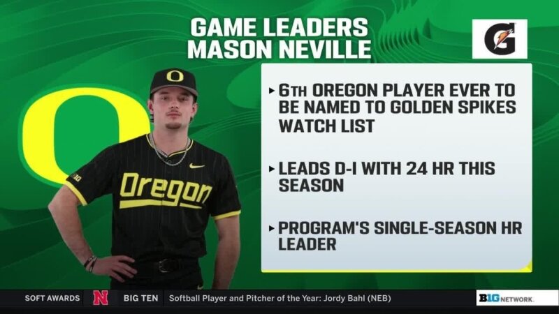 Oregon's Mason Neville on Being National HR Leader & His Incredible ...