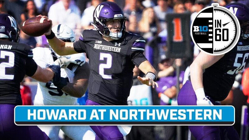 Howard at Northwestern | Oct. 7, 2023 | B1G Football in 60