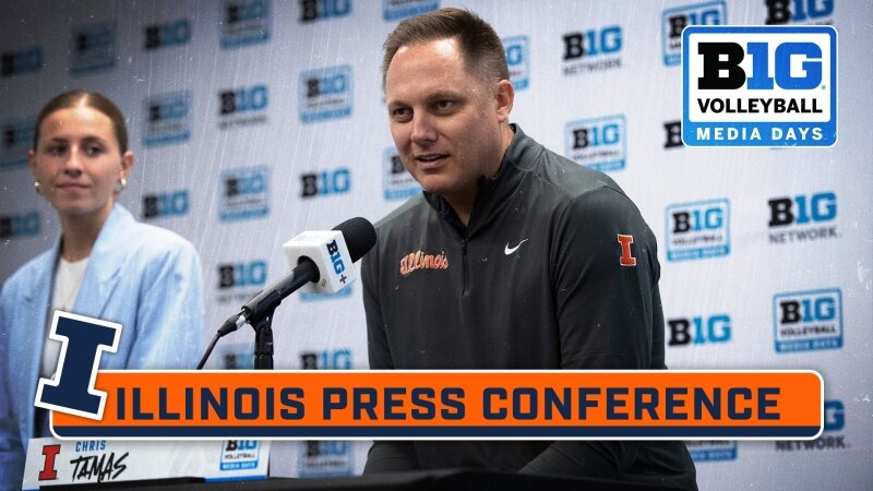 Illinois Press Conference | HC Chris Tamas, OH Raina Terry & L Caroline ...
