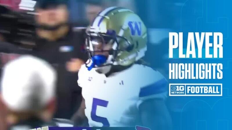 Giles Jackson Highlights vs. Rutgers | Washington Football | 09/27/2024
