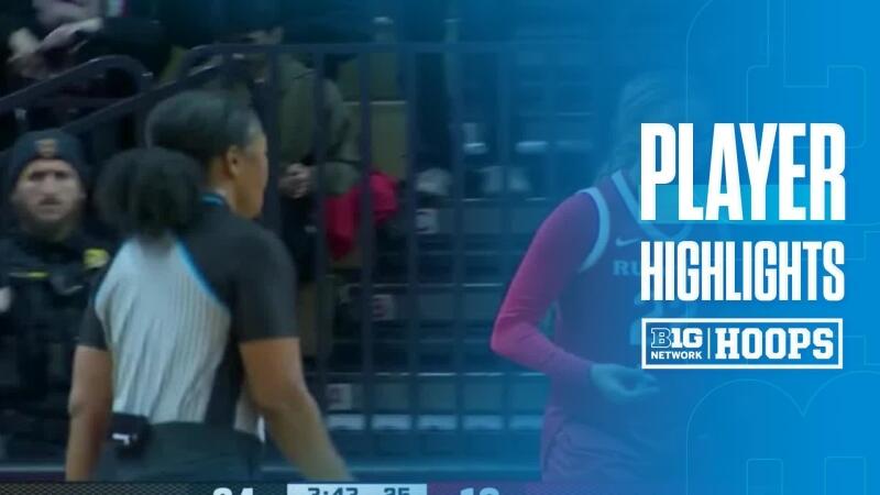 Zachara Perkins Highlights vs. Iowa | Rutgers Women's Basketball | 12 ...