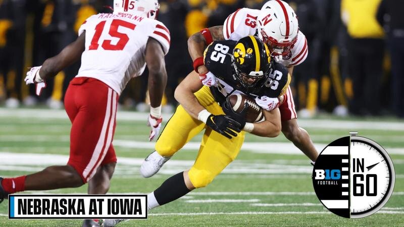 Nebraska at Iowa | Nov. 25, 2022 | B1G Football in 60