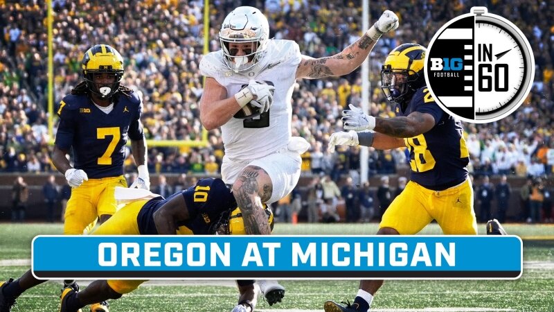 Oregon at Michigan | Nov. 3, 2024 | B1G Football in 60