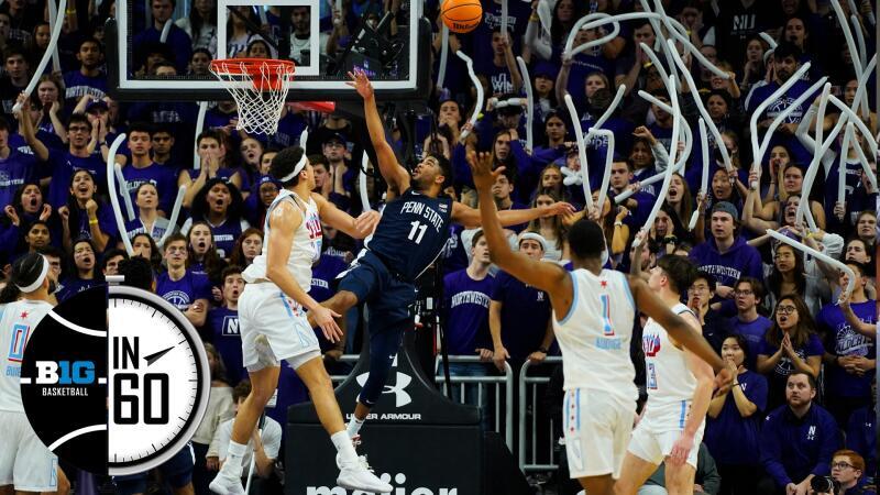 Penn State at Northwestern | March 1, 2023 | B1G Basketball in 60