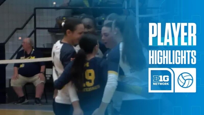 Allison Jacobs Highlights vs. Oakland | Michigan Volleyball | 09/15/2024