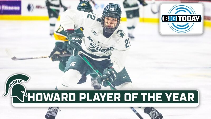 Michigan State's Isaac Howard on Being Named Big Ten Hockey Player on ...